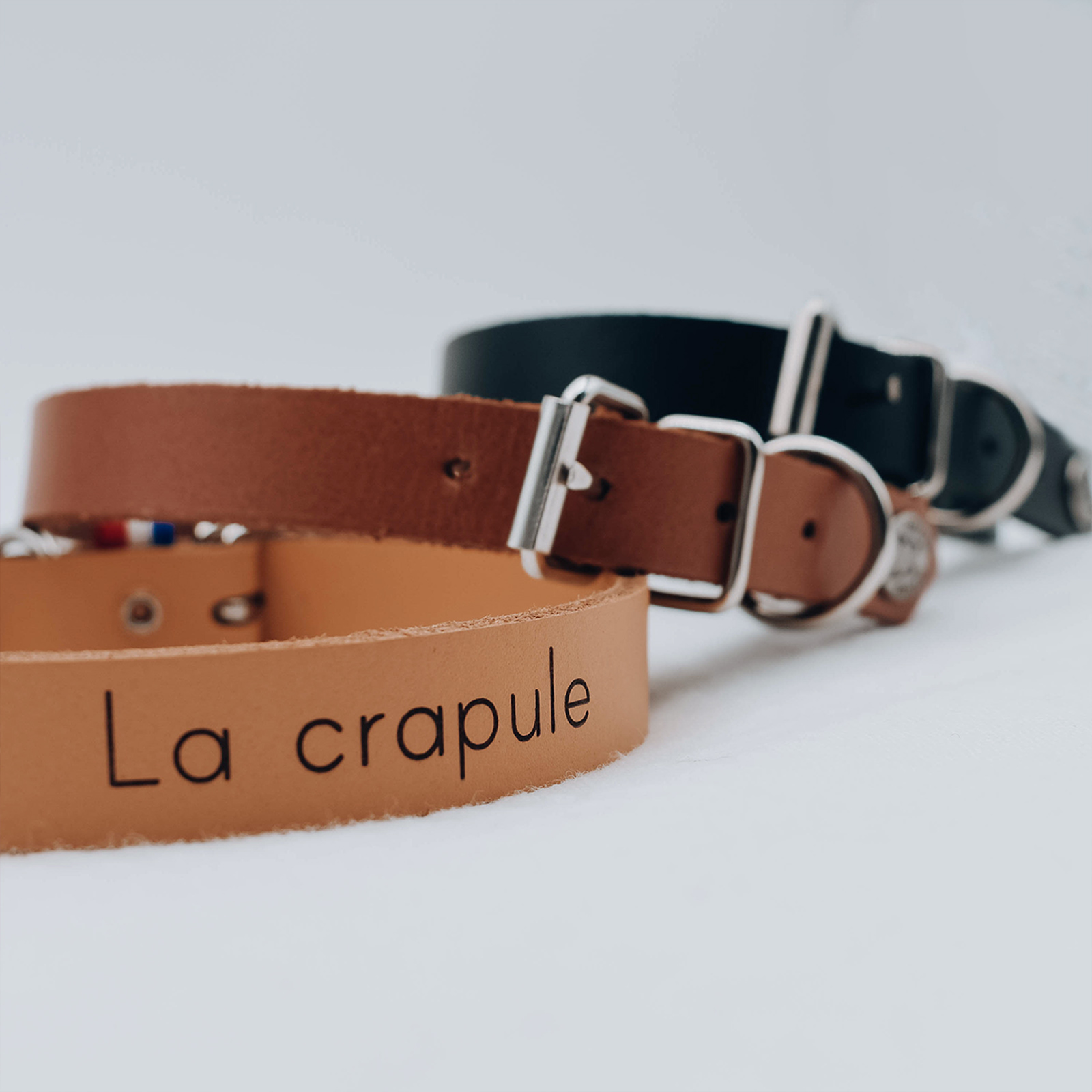 Collier pour chien personnalisé cuir S | LovelyTruffe
